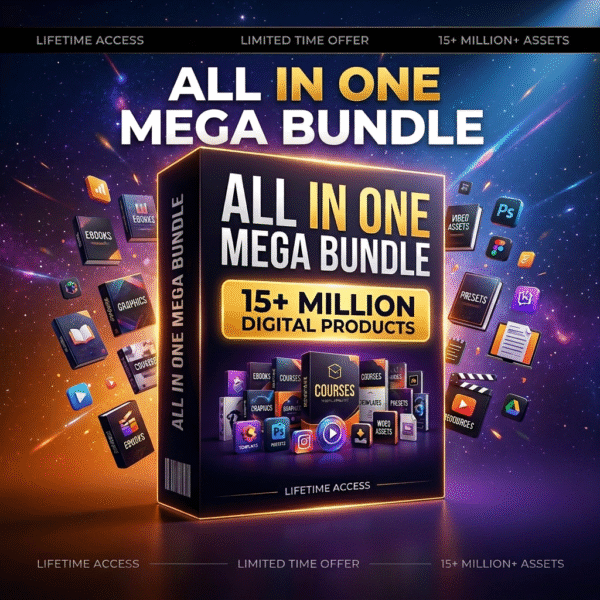 All IN ONE DIGITAL MEGA BUNDLE – 15+ MILLIONS – Buy My Digital